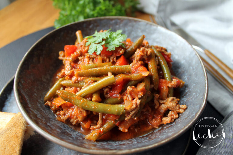 Bohnen-Hack-Pfanne - ein Rezept von einbissenlecker.de